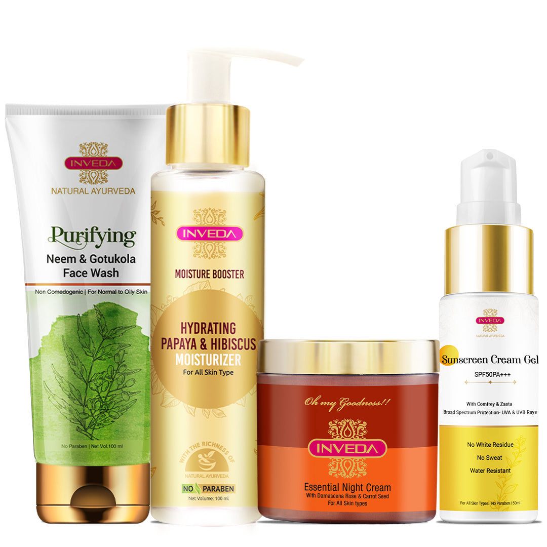 Shop Summer Day Night Skincare Kit for Glowing Skin - Inveda